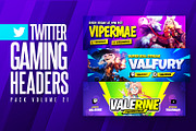 Gaming Twitter Headers Bundle | Creative Market