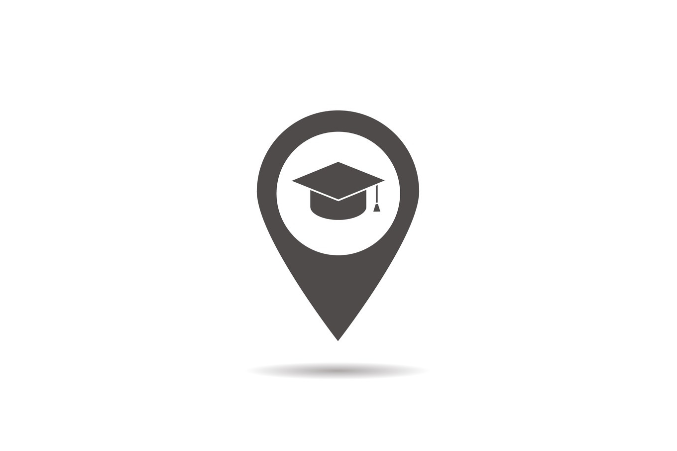 University location icon, an Education Illustration by bsd studio