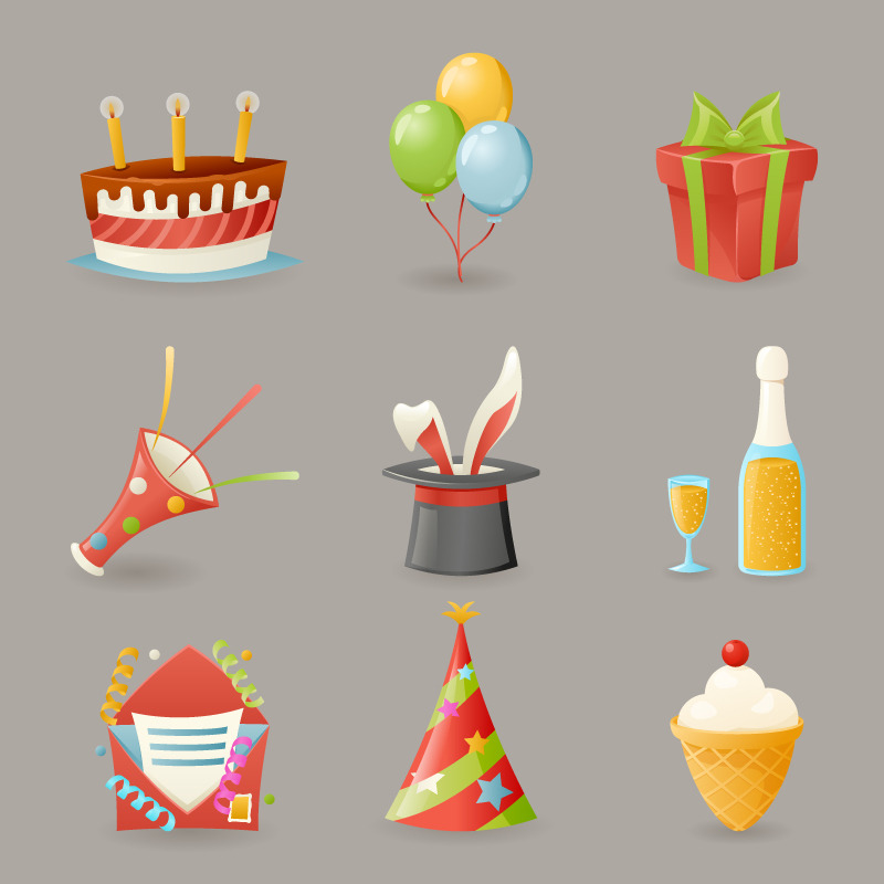 Birthday Party | Icons ~ Creative Market