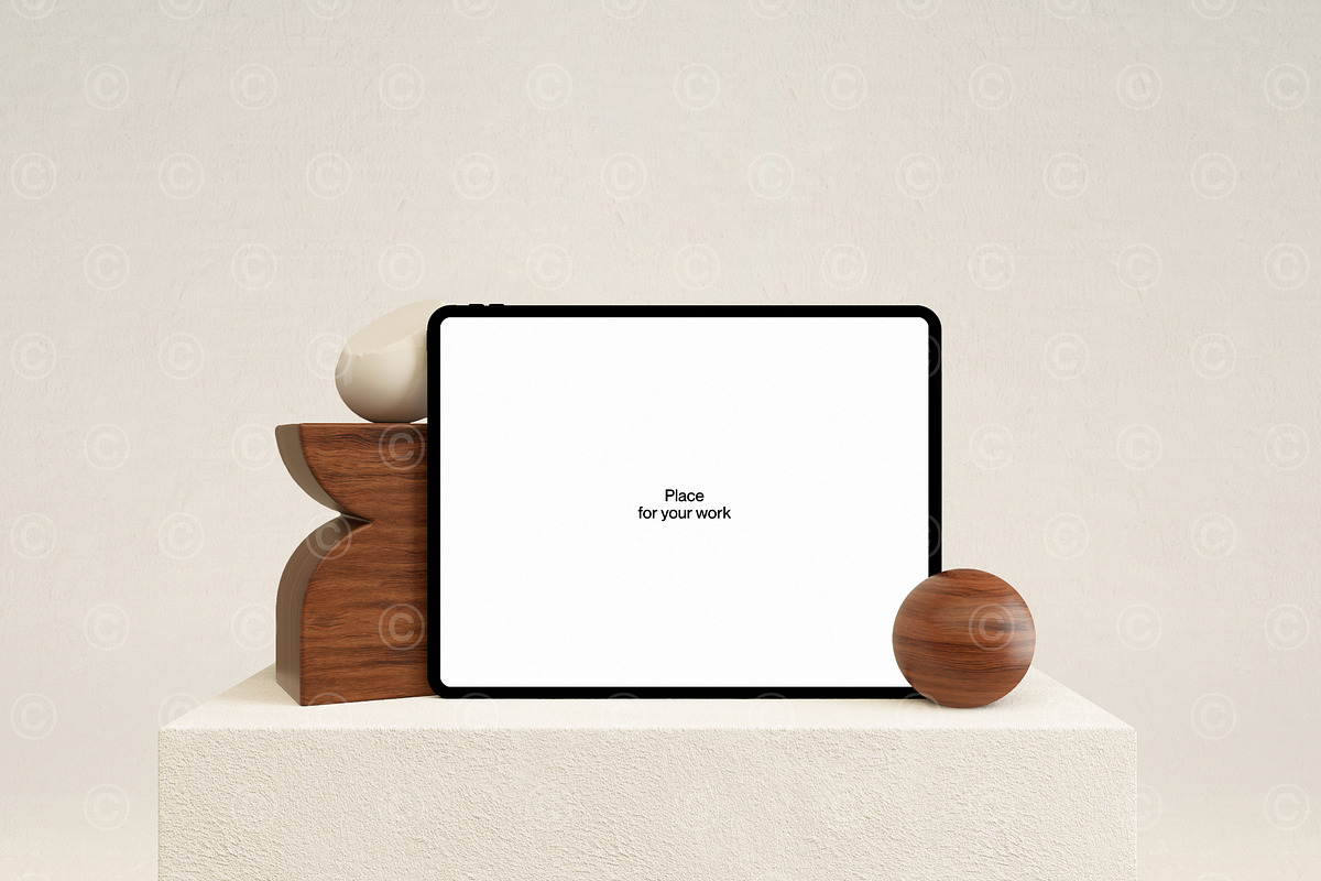 Wood Ipad Pro Mockup, an iPad Mockup by Taste
