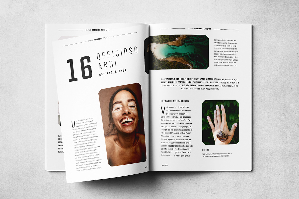 Magazine Layout, a Magazine Template by Grkic Creative