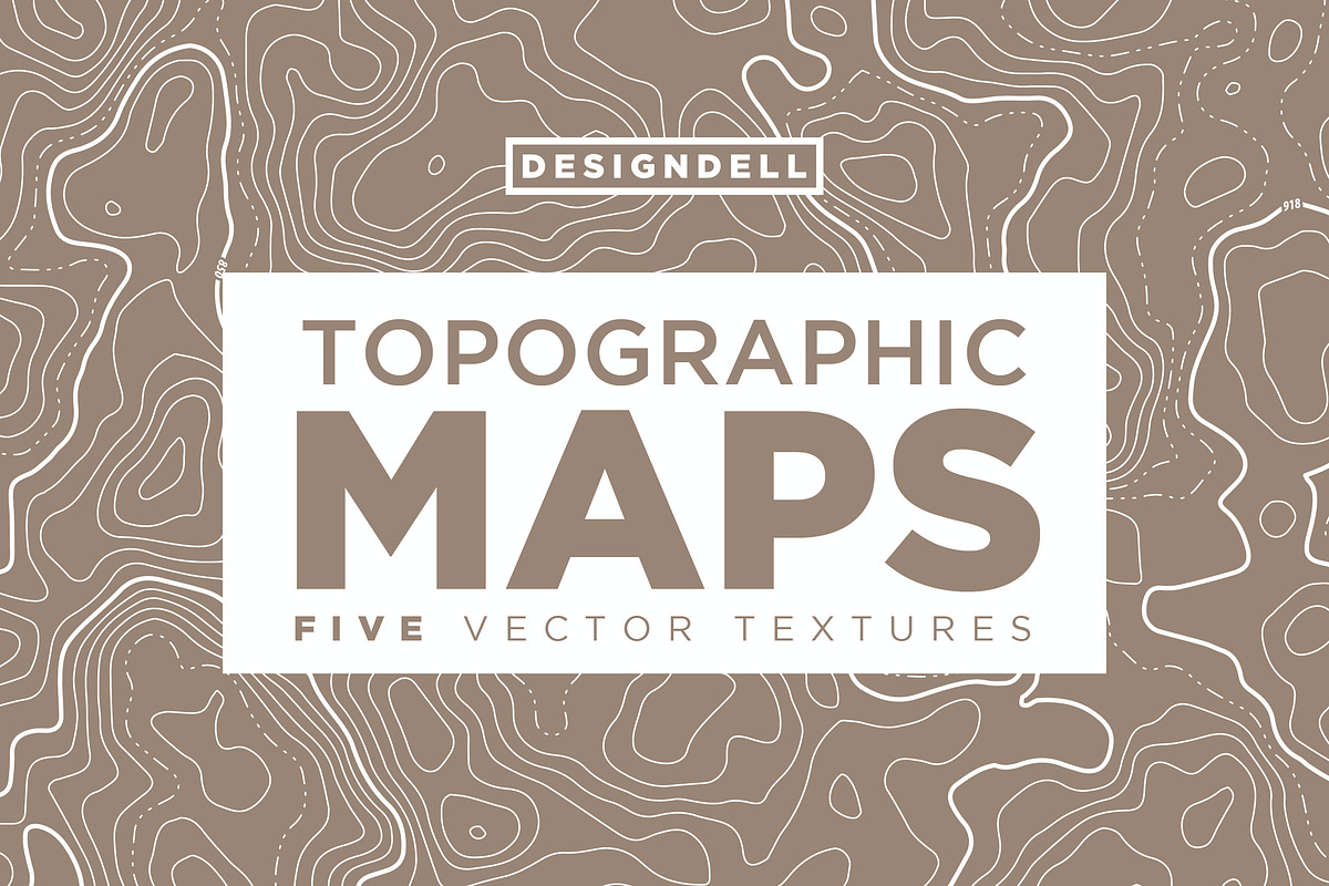 Topographic Map Textures, a Texture Graphic by Designdell