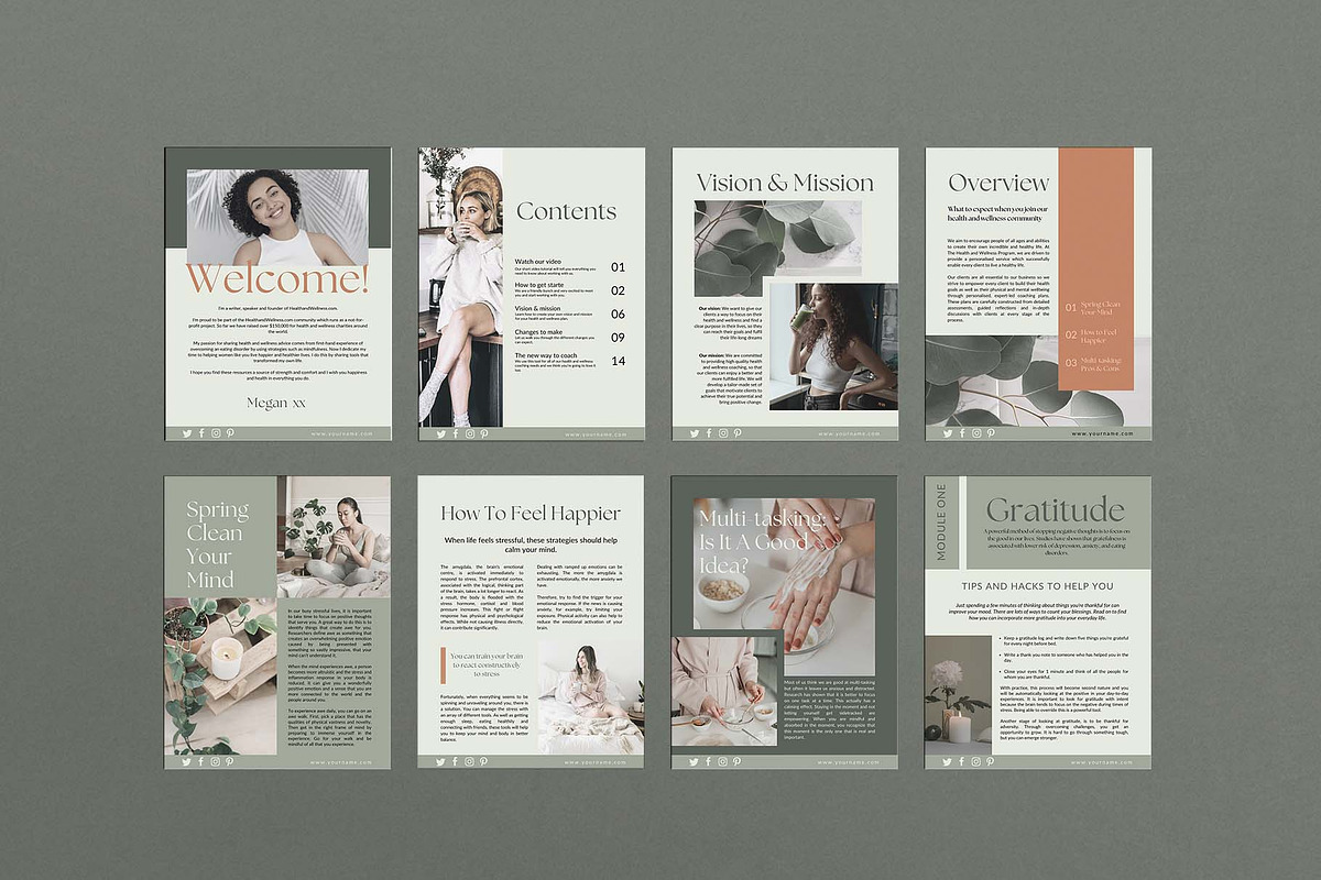 Health & Wellness Coach Canva Template