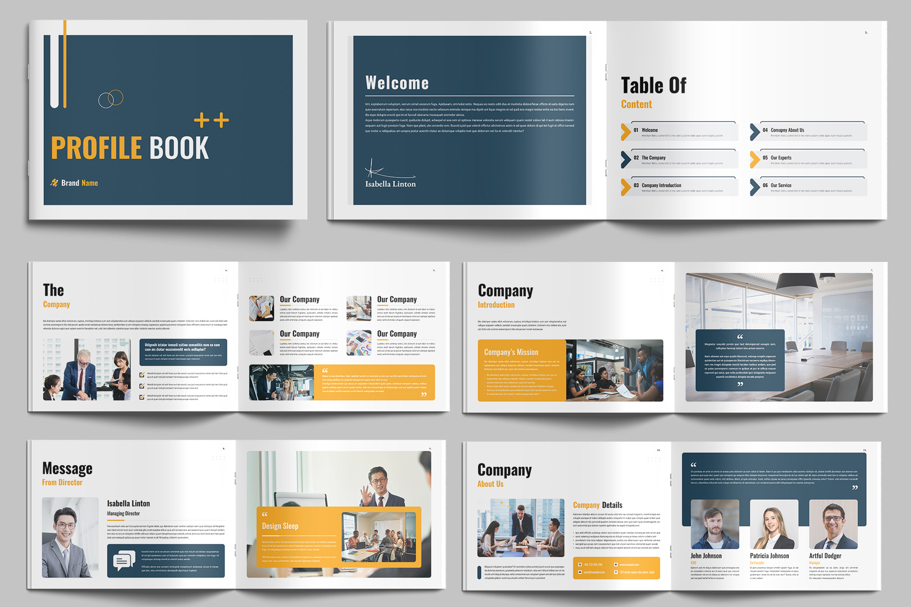 Business Profile Book Design