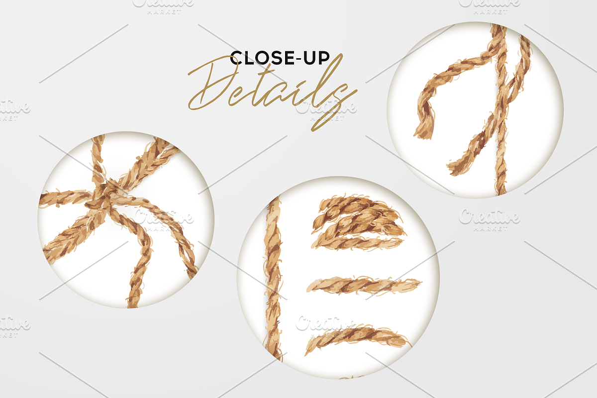 Set of rope elements, an Object Graphic by ARg Design