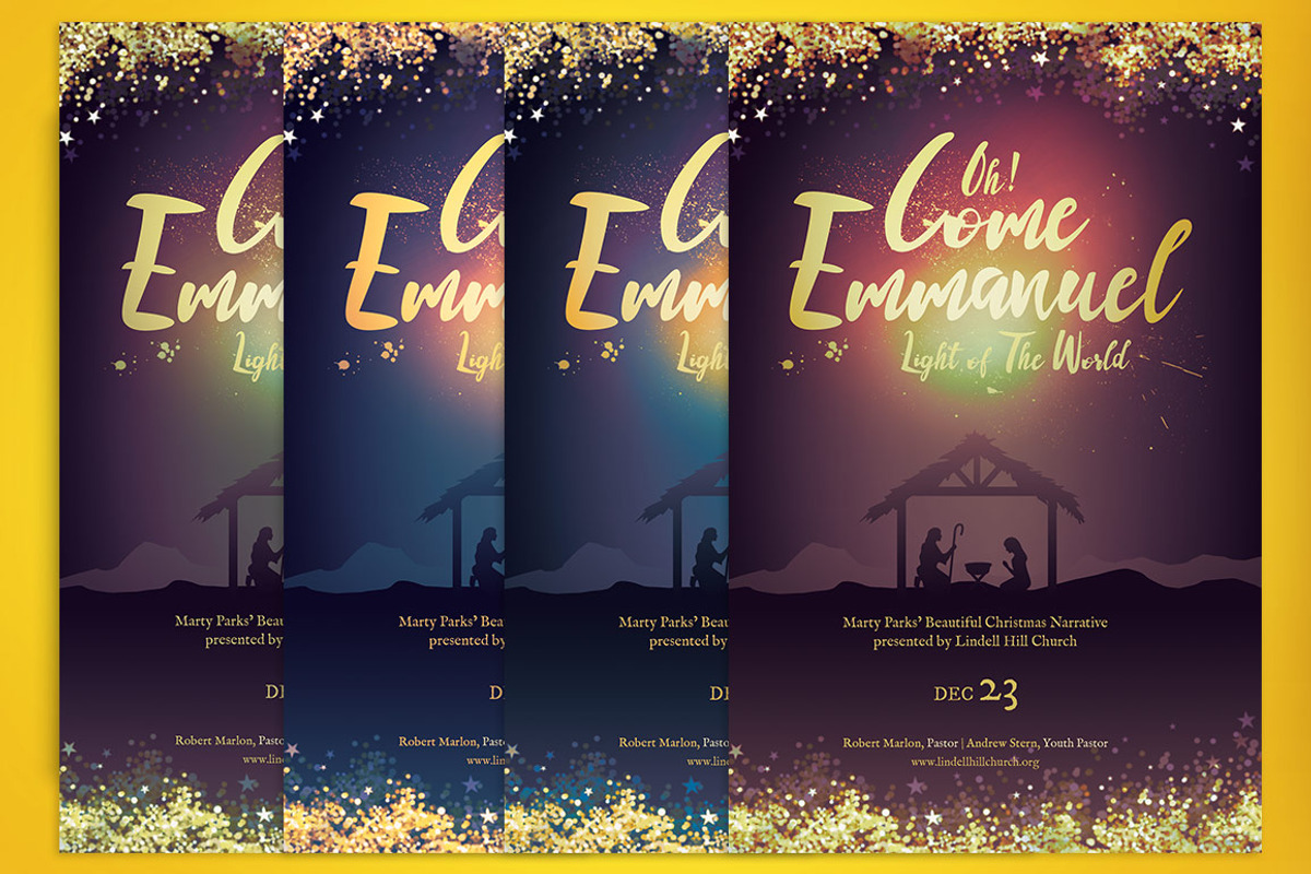 Emmanuel Christmas Program Template, a Templates & Theme by Godserv Designs
