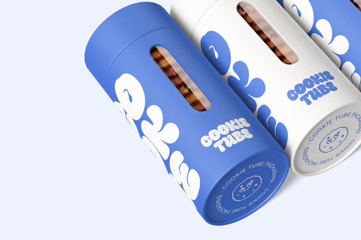 Cookie Tube Packaging Mockup, a Packaging Mockup by graphicsauce