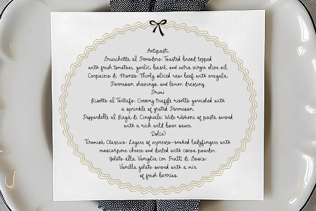 Prosecco and Baguette // Script Font, a Handwritten Font by PeachCreme