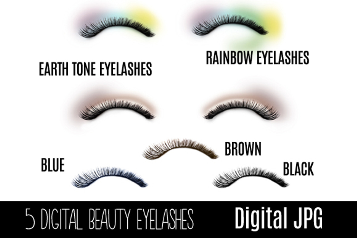 Beauty Eyelashes Makeup Overlay, a Layer Style Add-On by HaywireMedia ...