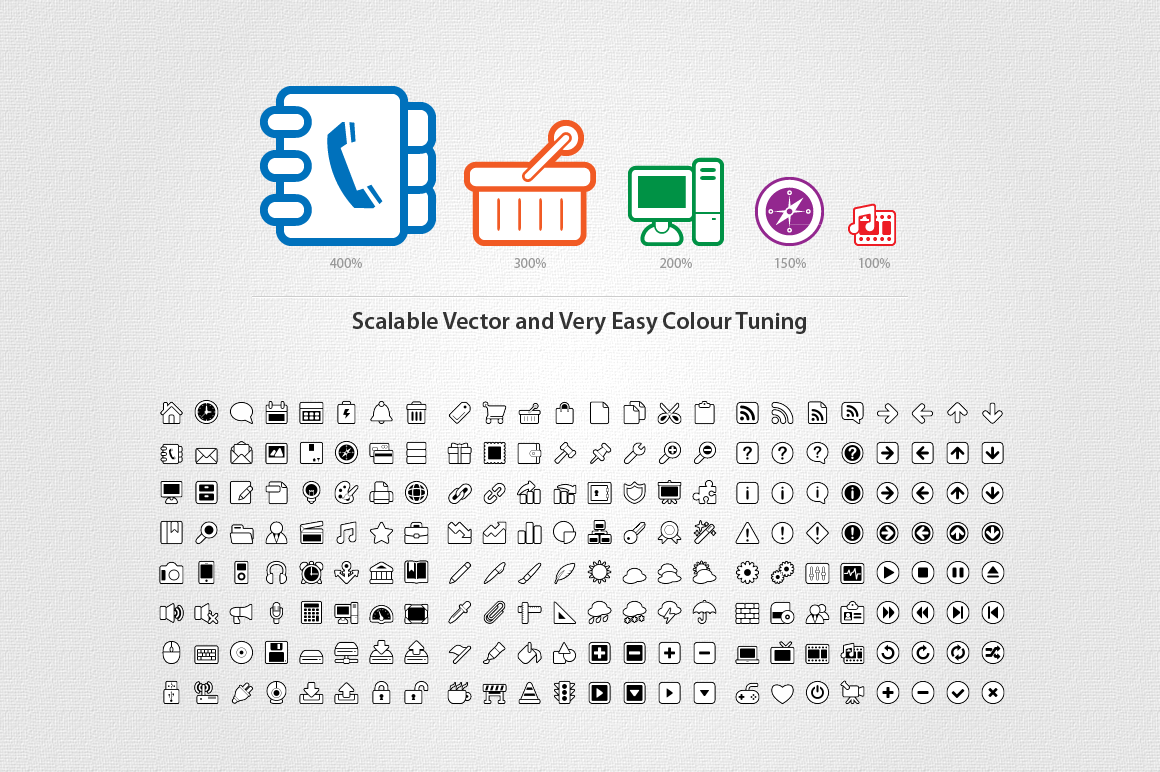 Super Mono Vector Icons, an Icon by Double-J Design