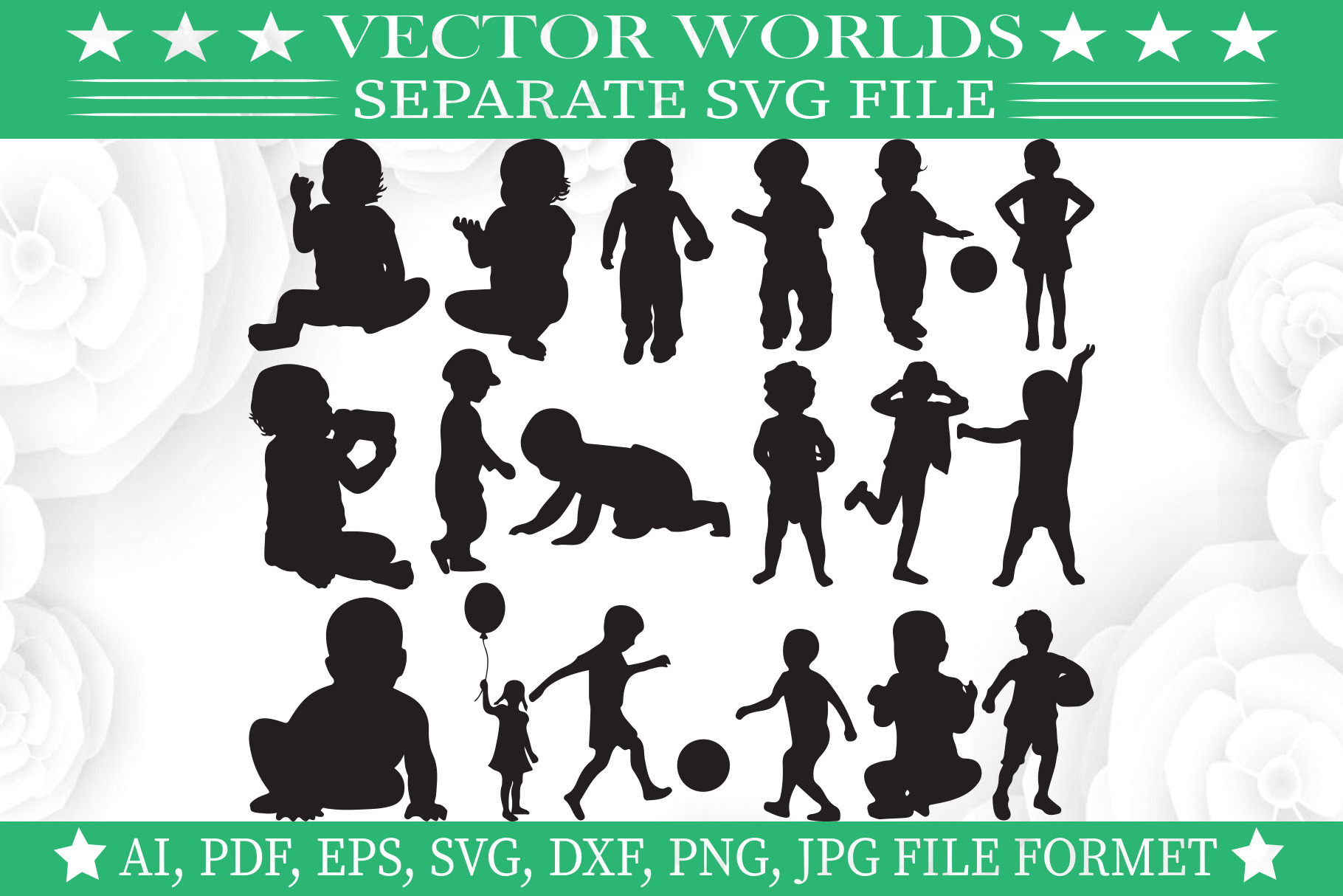 Baby Svg, Kid, Kids, Boy, Girl Svg, an Object Graphic by VectorWorlds