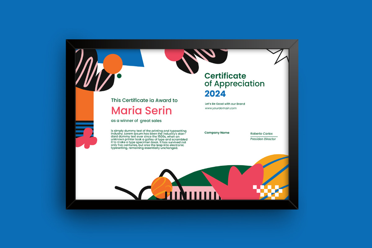 Bundle Certificate Design Template, a Print Template by MaikoHatta