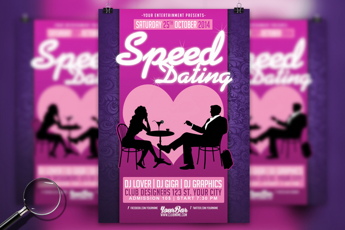 Speed Dating | Modern Flyer Template, a Flyer Template by GIGA-TEMPLATE