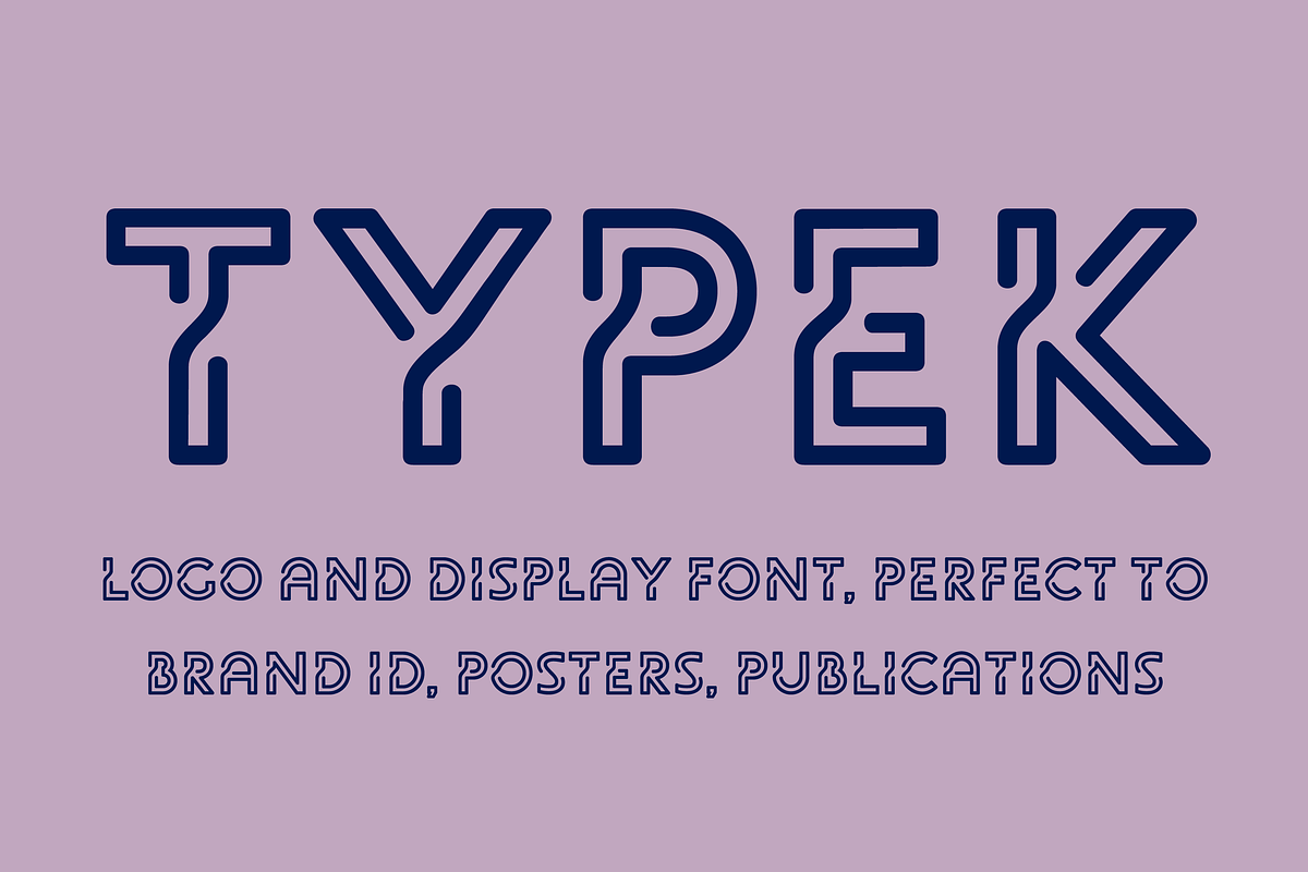 Typek, a Sans Serif Font by EwaOlszewska