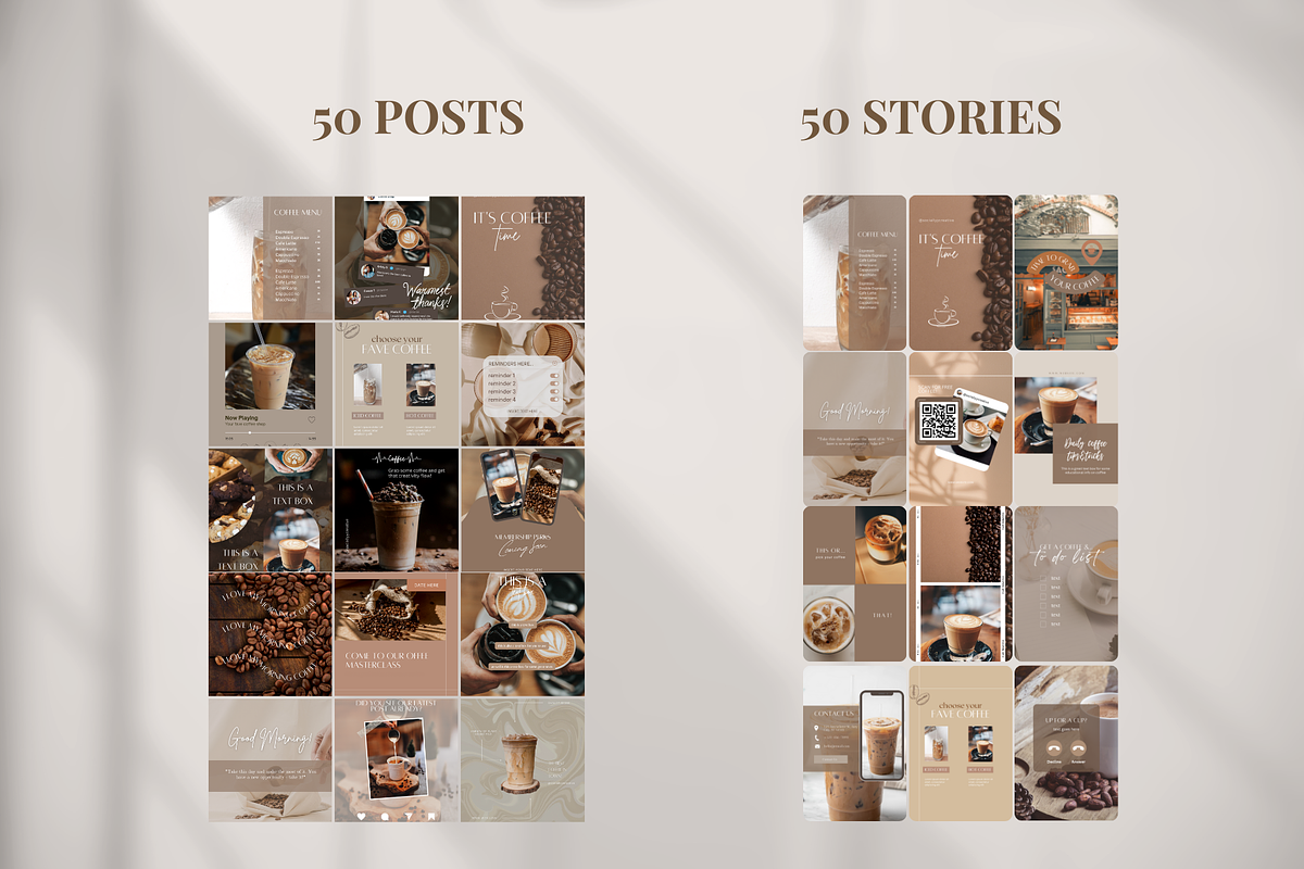 100 Coffee Instagram Templates | Creative Market