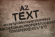 AZ Text, a Sans Serif Font by Artistofdesign