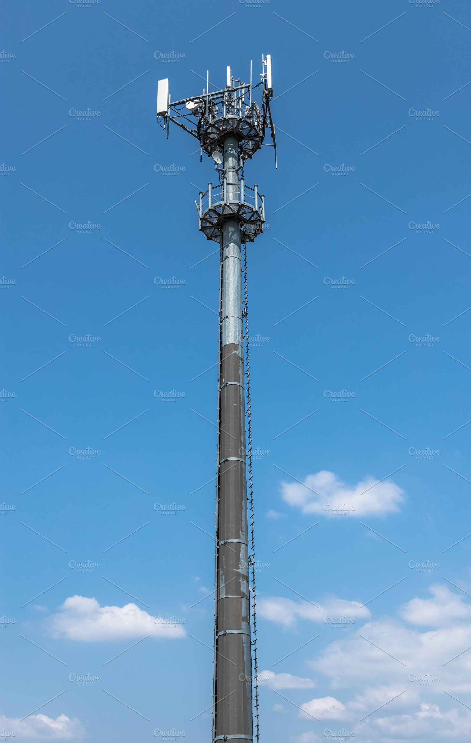 Mobile phone tower featuring outdoor, aerial, and antenna, a Technology ...
