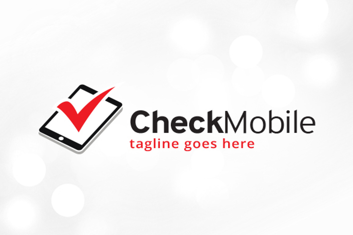 Check Mobile Logo Template, a Branding & Logo Template by gunaonedesign