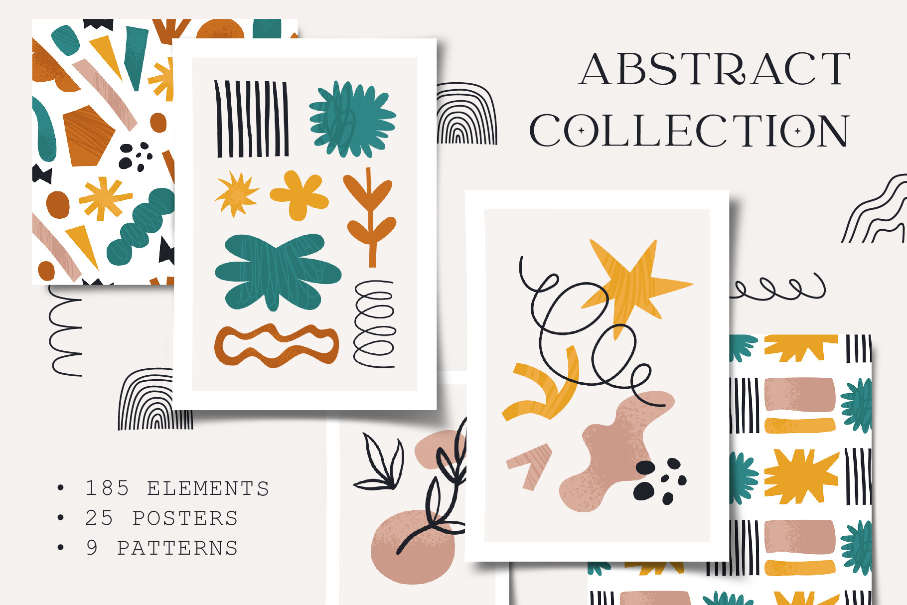 Big Abstract Collection, an Object Graphic by katieromanoff_art