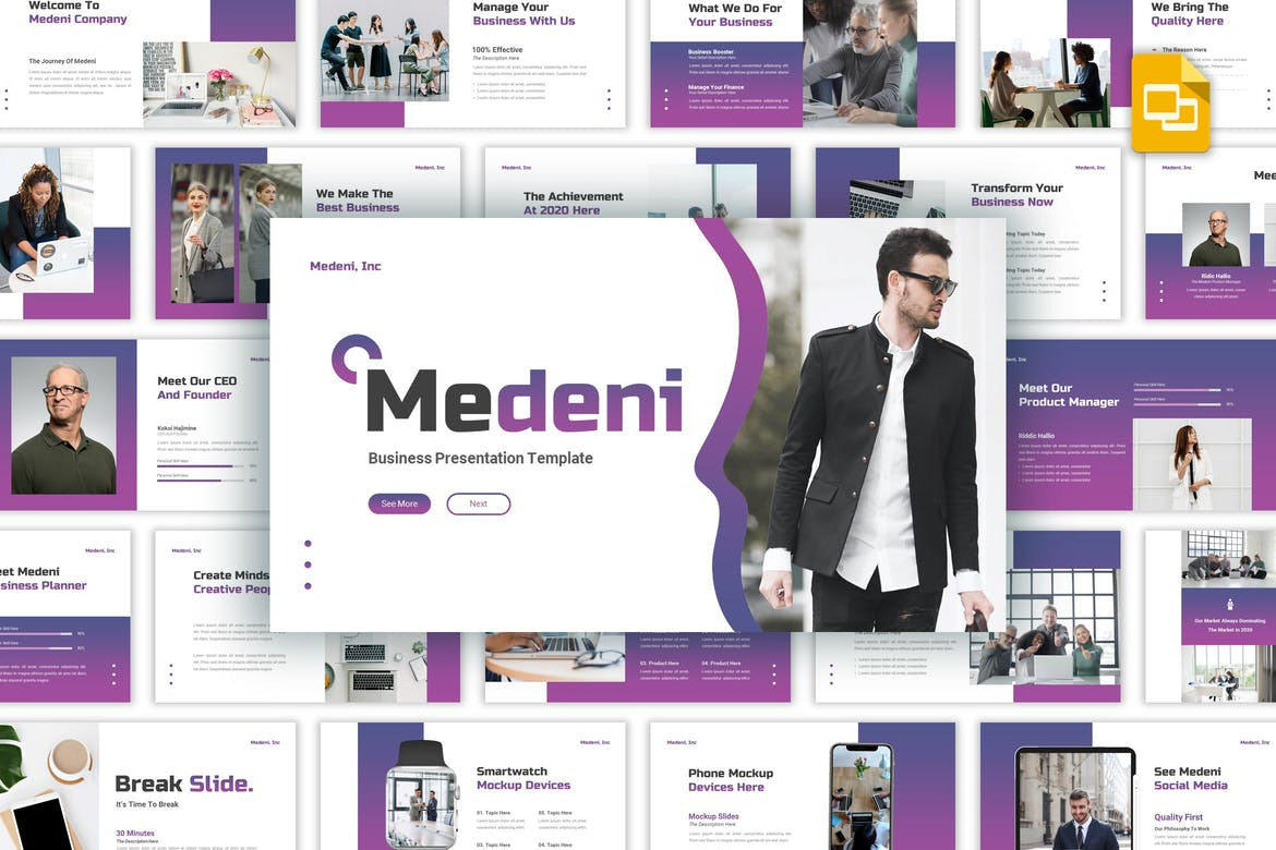 Medeni - Business Google Slides, a Presentation Template by PuriCreative