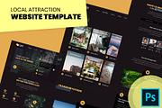 Local Attraction Website Template, an UI Kit Template by abirdesign15 ...