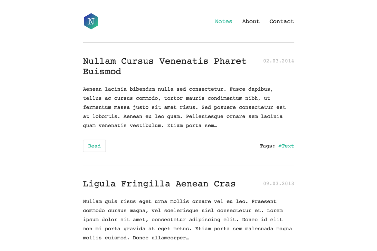Notes, for Kirby 3. CMS, a Templates & Theme by Starckio