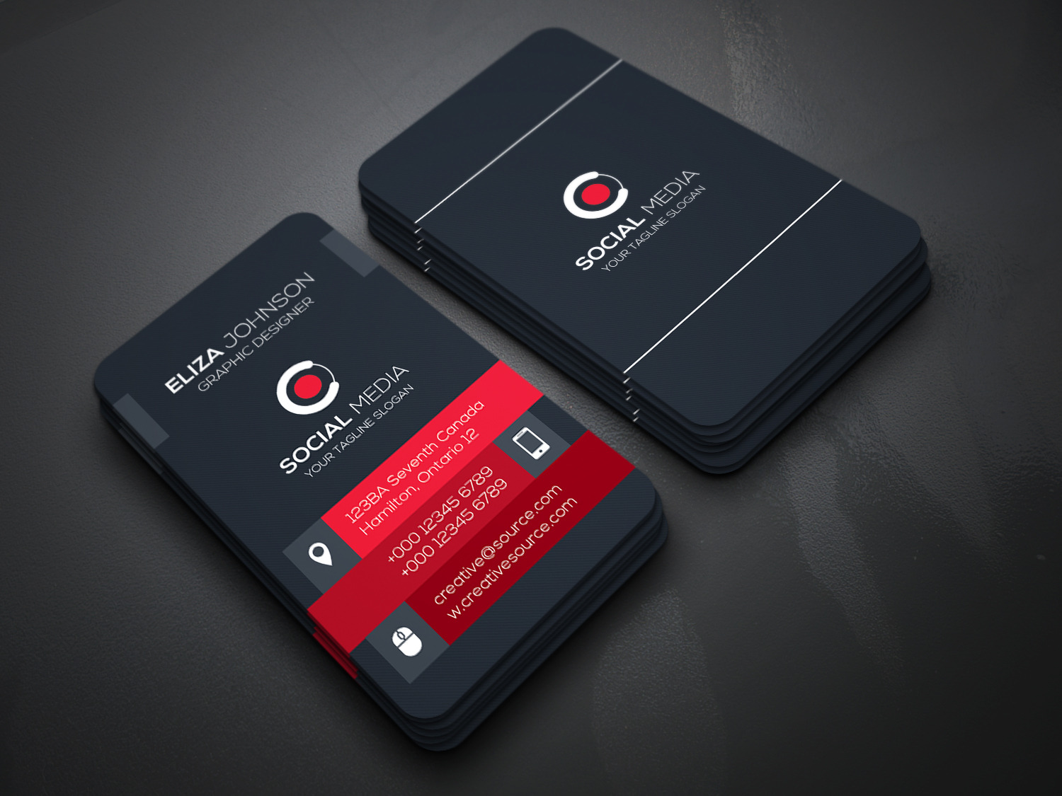 Business Card, a Business Card Template by Genereux Art