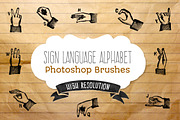 Sign Language Alphabet - brushes, a Brush Add-On by dusty.road.design