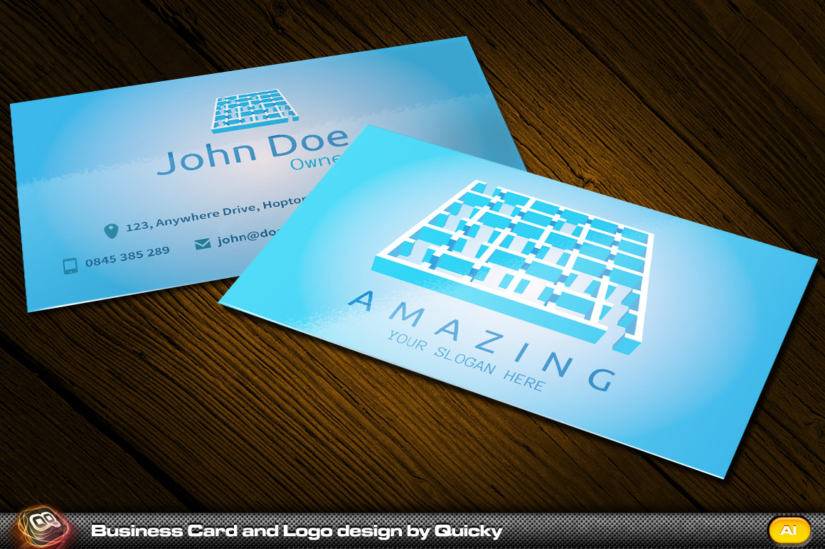 Amazing Business Card and Logo, a Business Card Template by quicky
