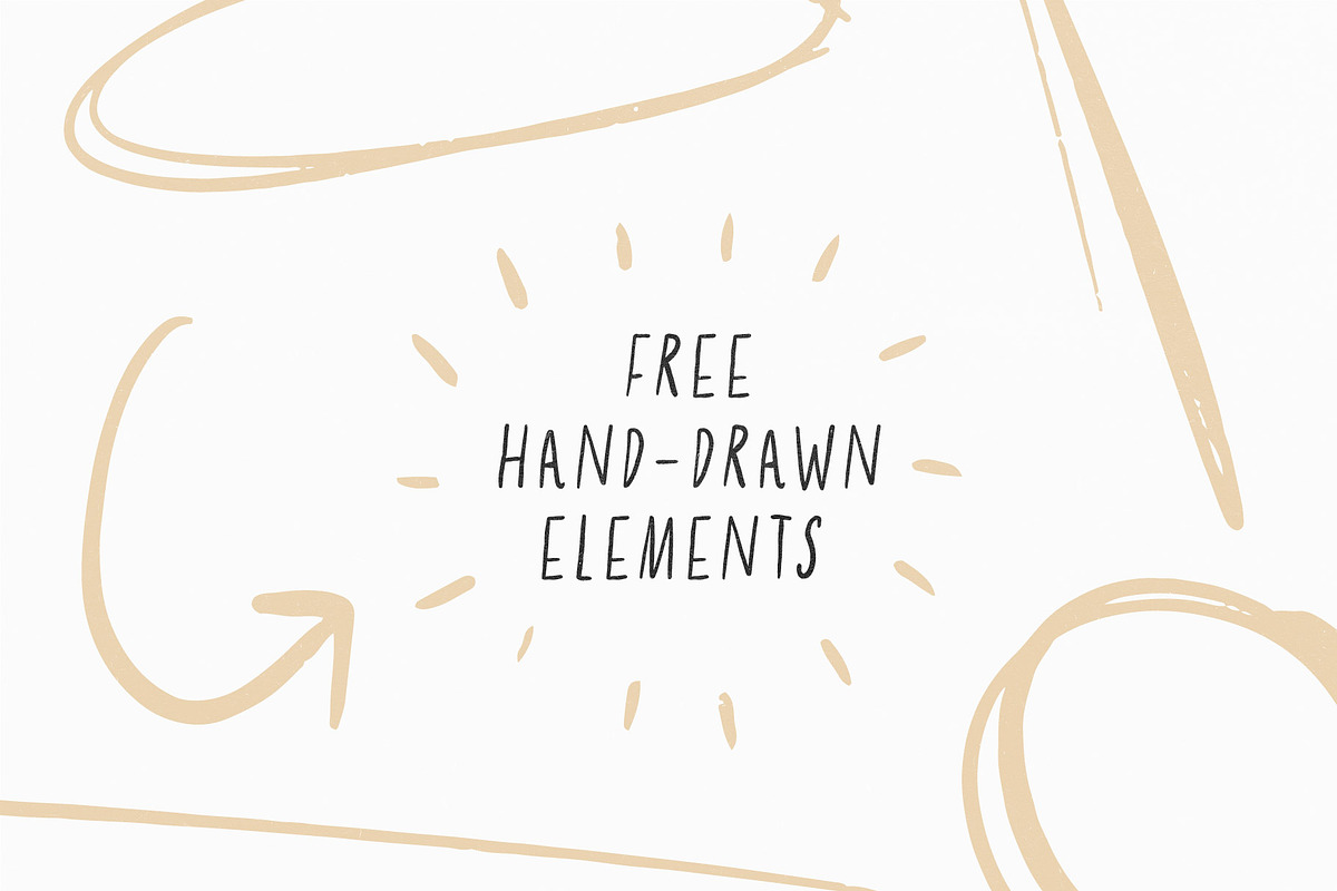 Handwritten Font + Graphics Bundle