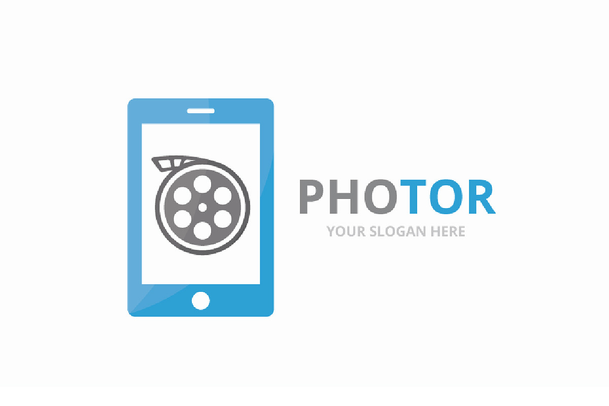 Vector movie and phone logo, a Branding & Logo Template by GraphiShop ...