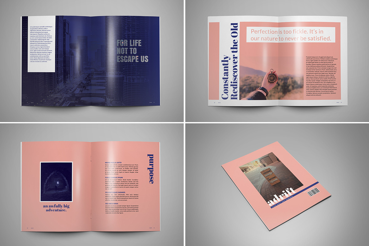 Adrift - Magazine Template, a Magazine Template by TH Pixel