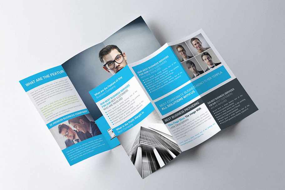 Private Bank Trifold Brochure, a Brochure Template by graphicforest