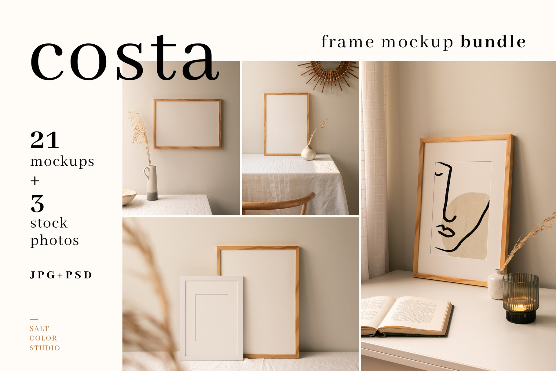 Costa - Frame Mockup Bundle, a Household Mockup by Salt Color Studio