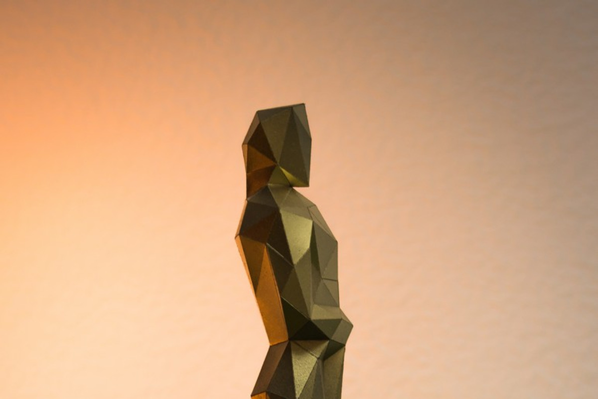 DIY Oscar 3D model template, a Graphic by PolyFish