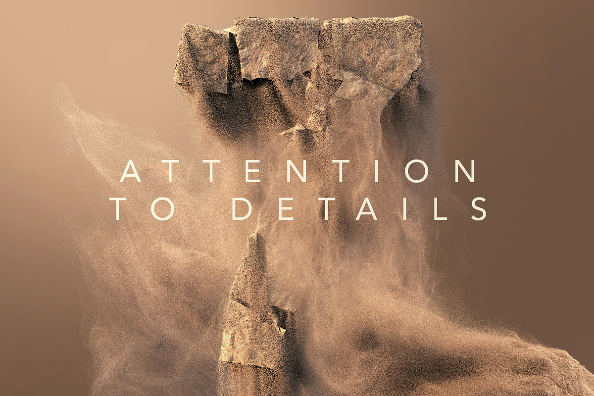 PSD Sand 3D Letters, an Object Graphic by GK Creative