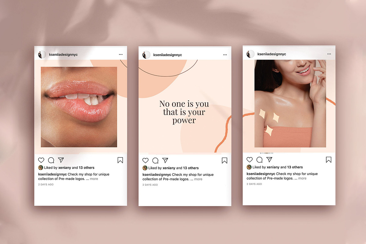 Pastel Beauty Instagram Puzzle, a Social Media Template by Kseniia_Design
