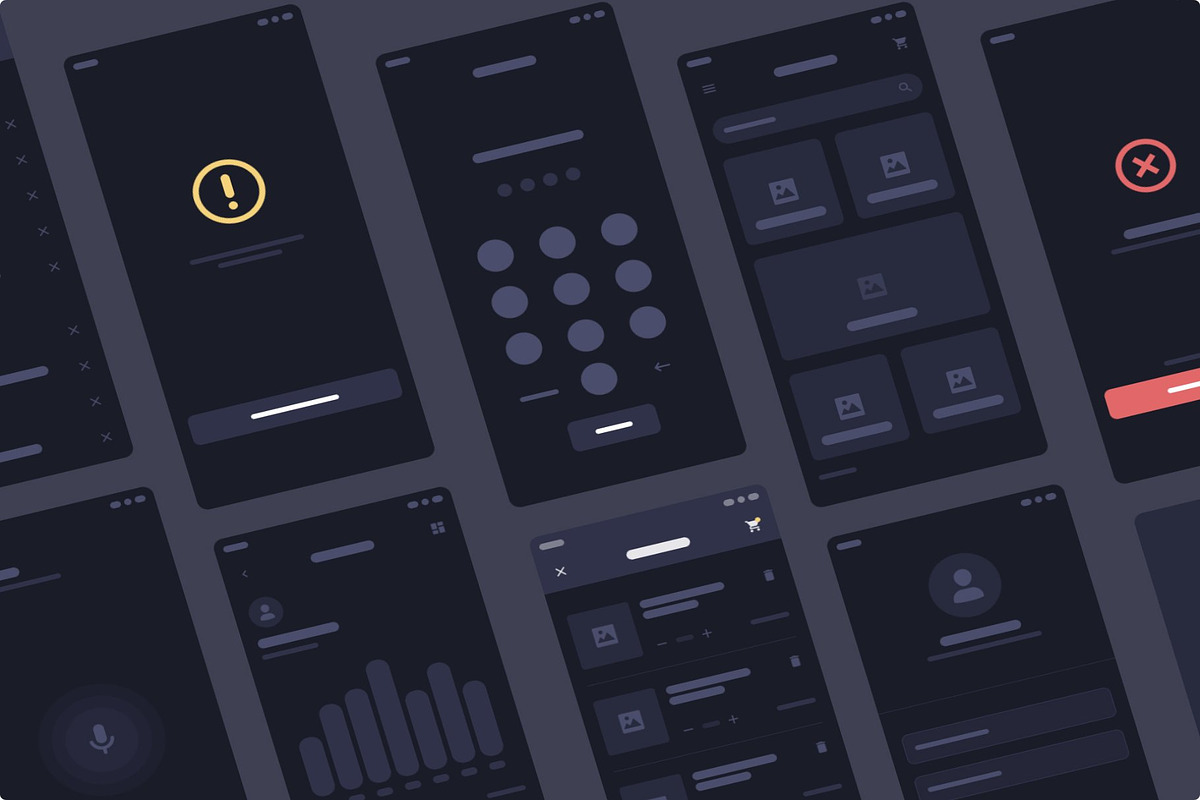 Fashi UX & Wireframe Kit, an UI Kit Template by Digital_Fantasies