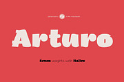 Arturo - 15 Fonts, a Sans Serif Font by Zetafonts