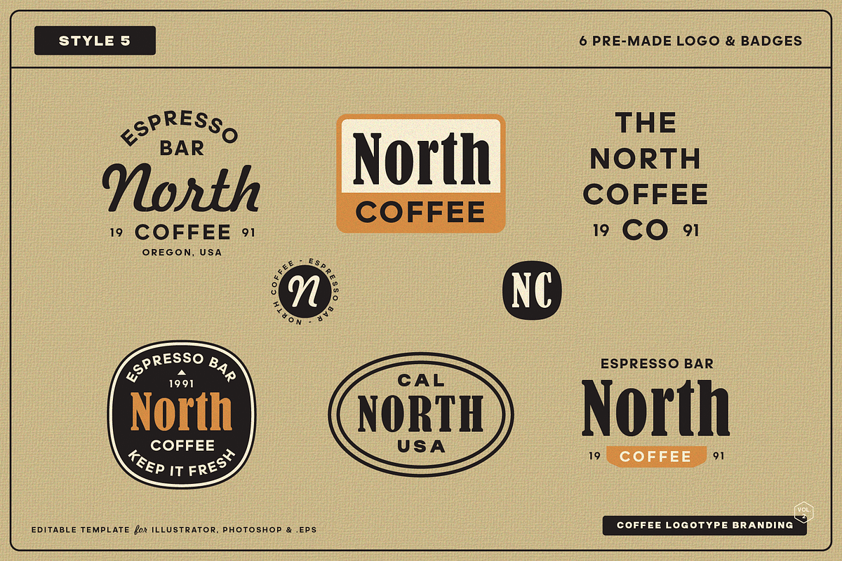 Logotype Coffee Branding Kit, a Branding & Logo Template by Refolve Design
