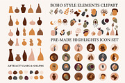 Boho Elements Vector Clipart., a Decorative Illustration by ImaginaryParty