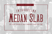 Medan Slab Condensed Slab Serif Font