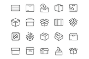 Line Box Icons, an Icon by Davooda