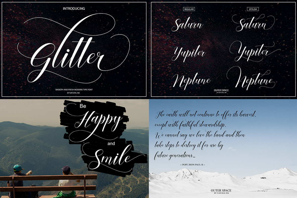 The Great Collection Font Bundles, a Script Font by Natural Ink Studio