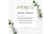 Photography Print Release, PSD, a Brochure Template by Wild Honey ...