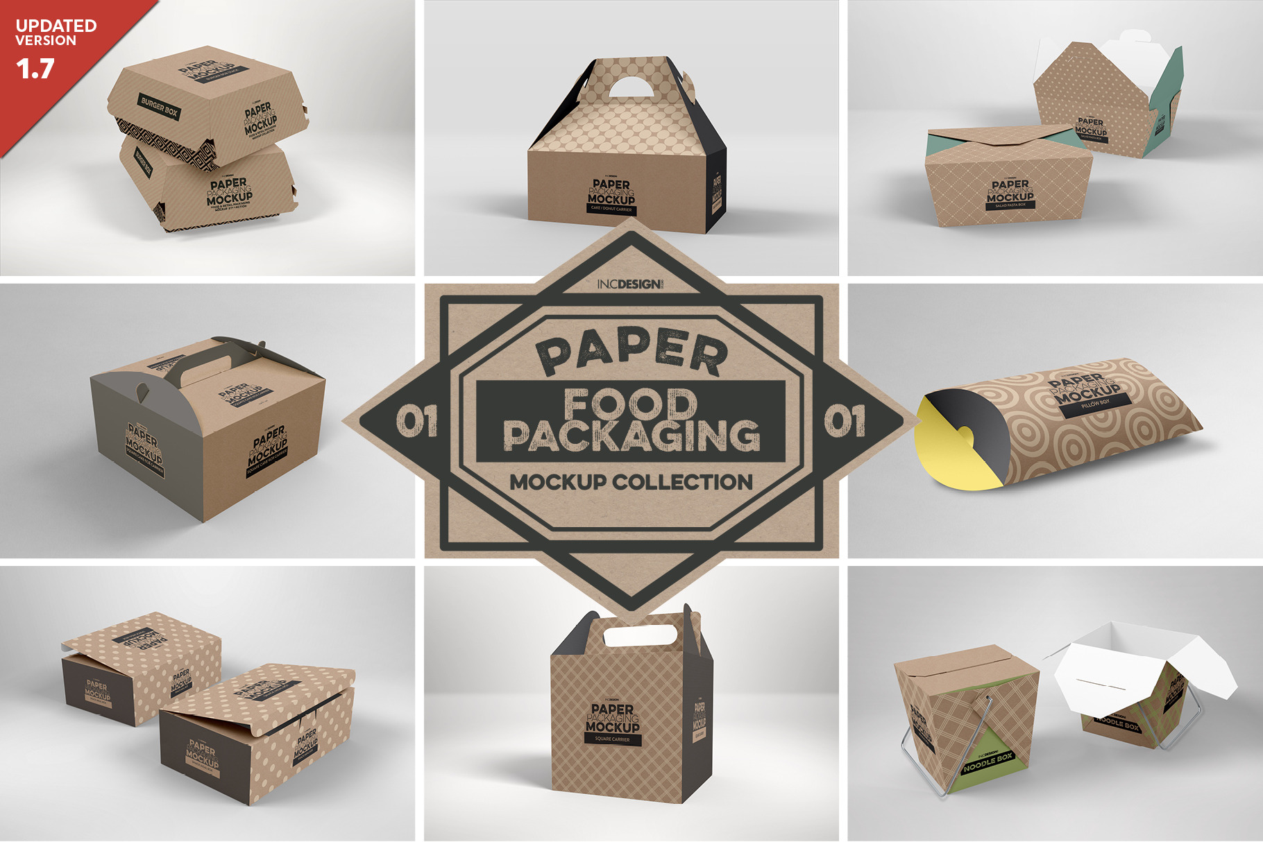 VOL.1 Paper Box Packaging Mockups, a Packaging Mockup by INCDesign