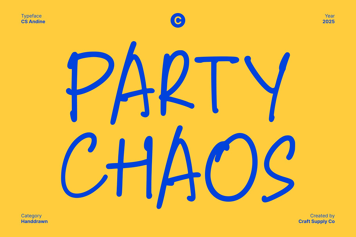 CS Andine – Handwriting Font, a Handwritten Font by Craft Supply Co.