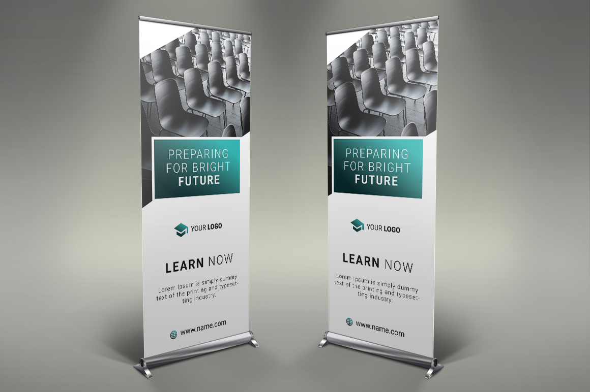 University Roll Up Banner, a Presentation Template by UNIK Agency