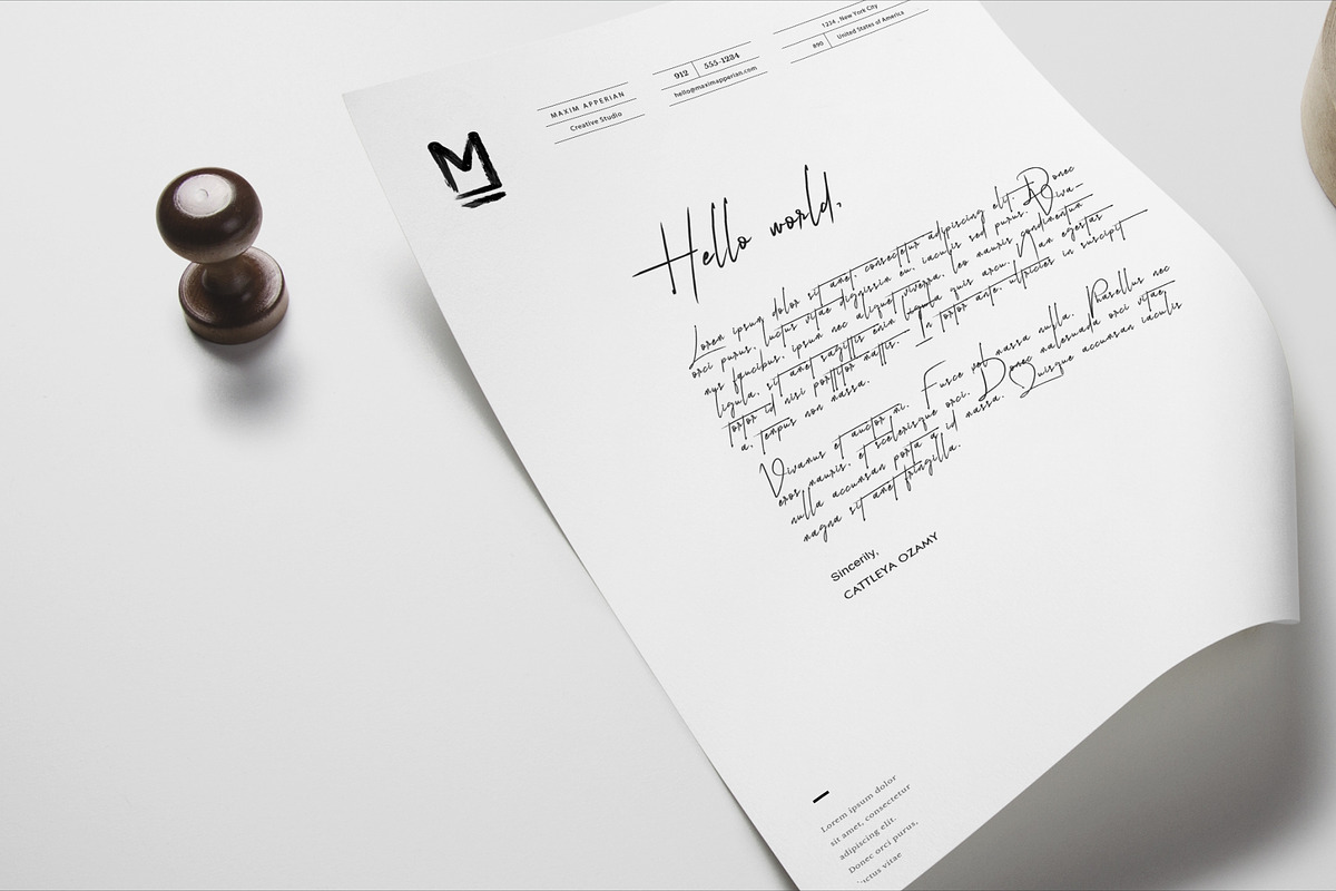 Algorithm Brush Font, a Script Font by Maxim apperian