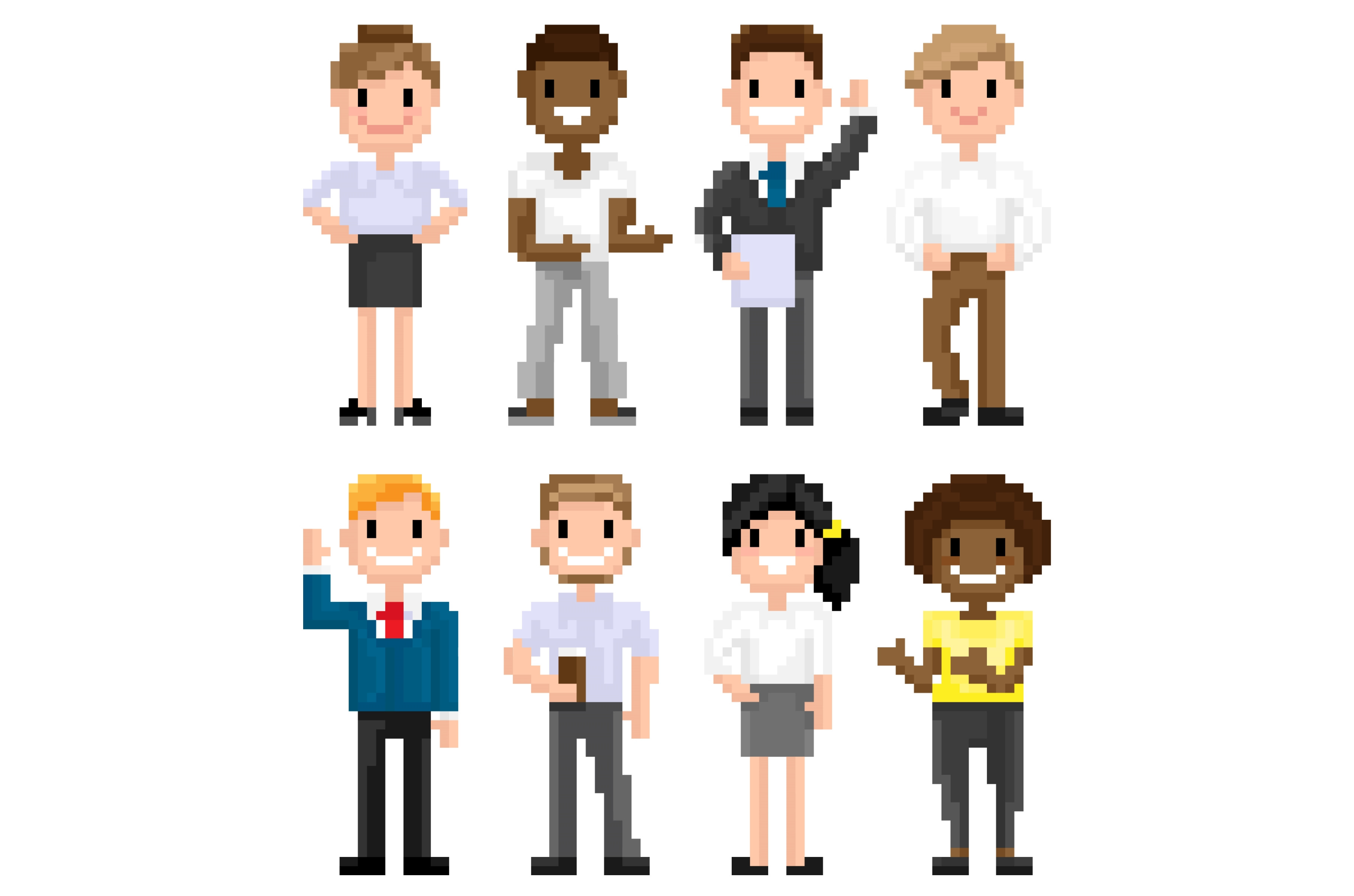 Pixel People Man with Document, a Person Illustration by robuart